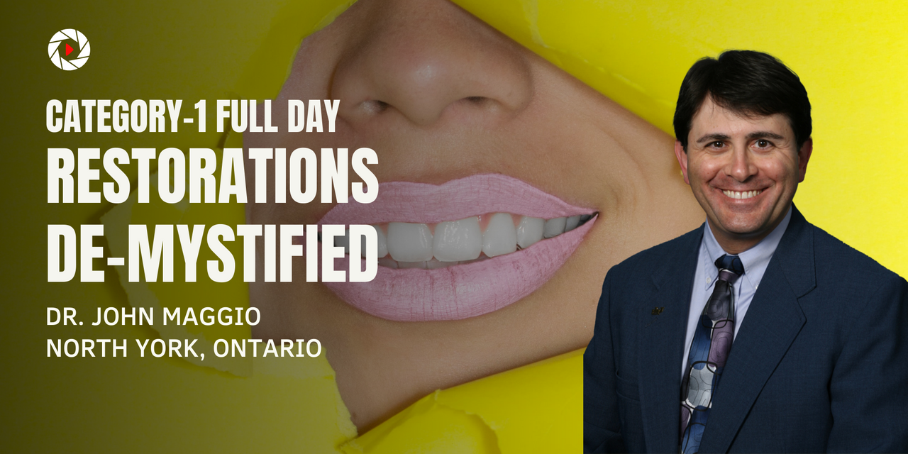 Restorations De-Mystified by Dr. John Maggio | CertifySimple