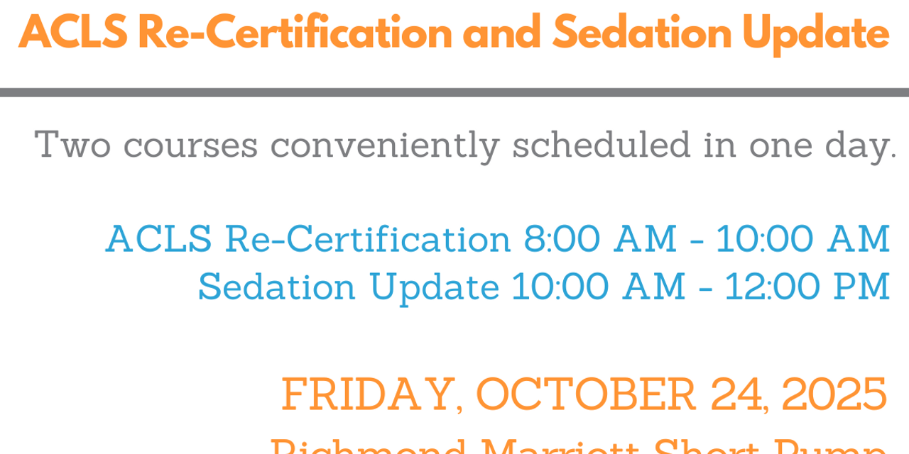 ACLS Re-Certification and Sedation Update | CertifySimple